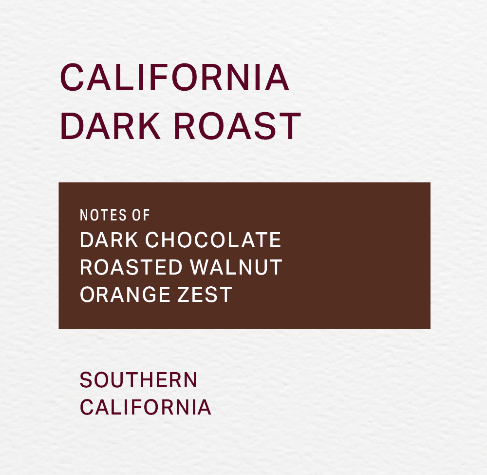 CALIFORNIA DARK ROAST – FRINJ COFFEE